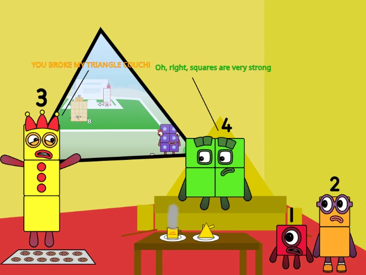 Squares are so strong, they could break Three's couch | Fandom