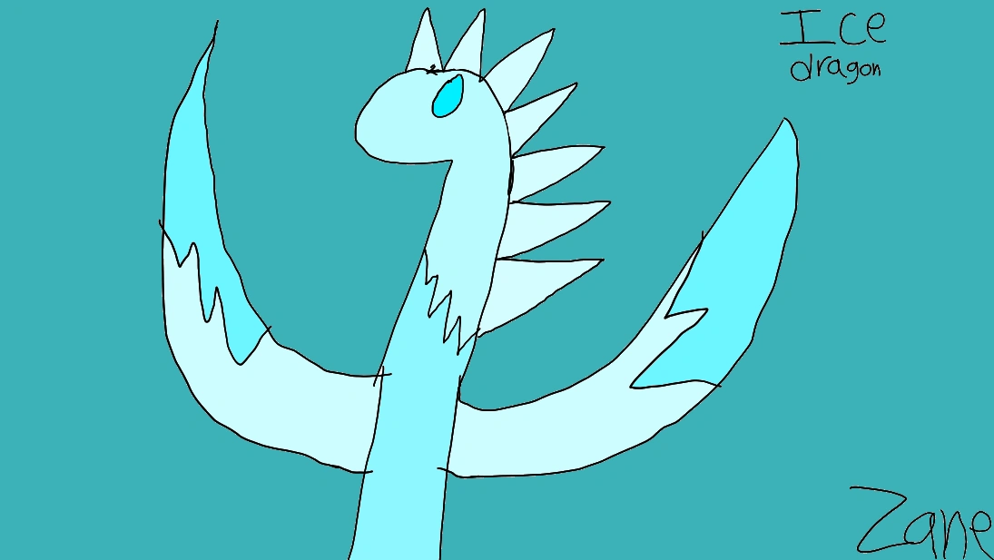 zane's ice dragon art!!! | Fandom