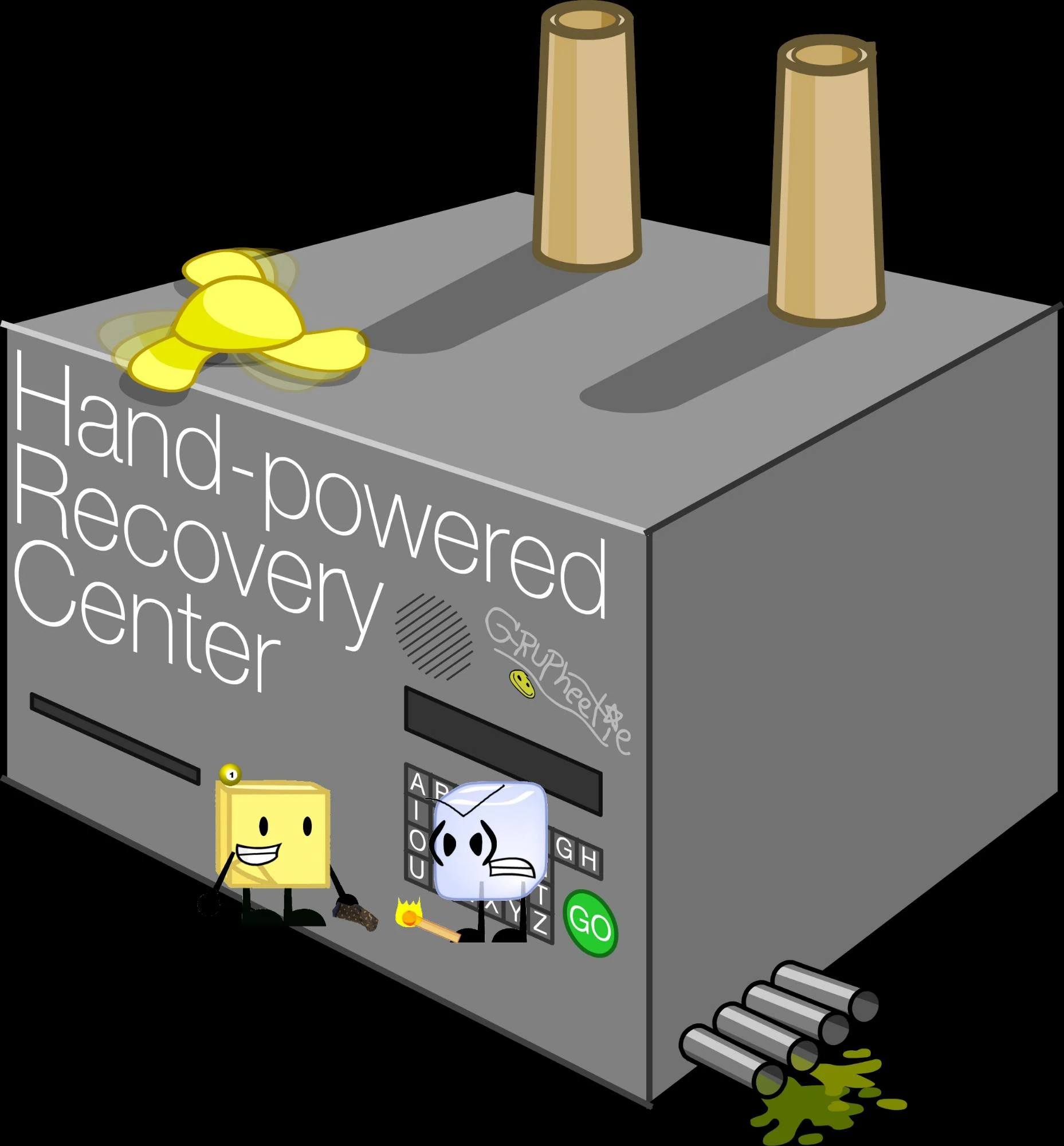 IC (BFB) meets Post-it Note (PPT2) in front of the HPRC | Fandom | Fandom