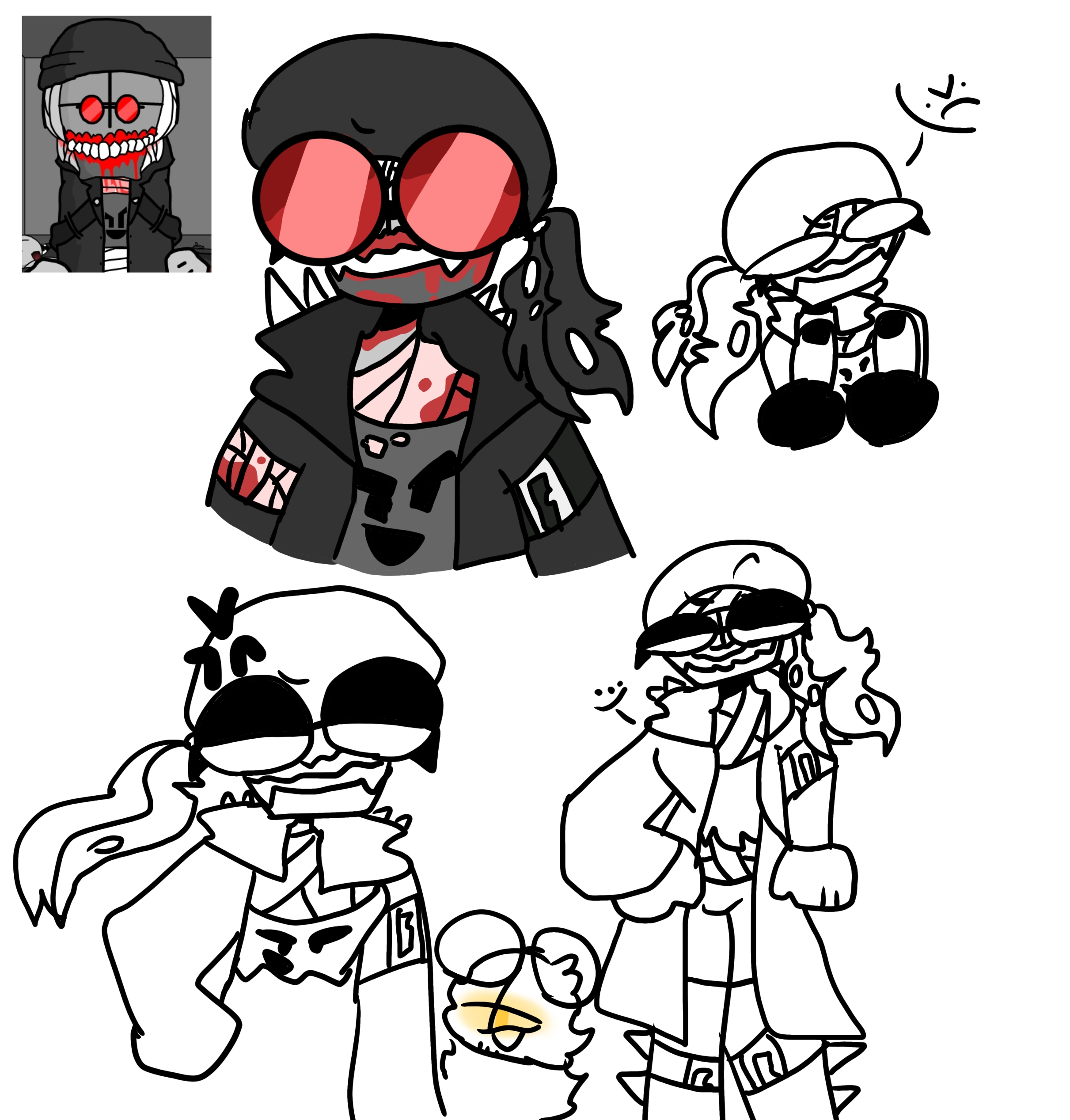 Doodles of Antipathy Hank cuz I thought I drew him like crap- | Fandom