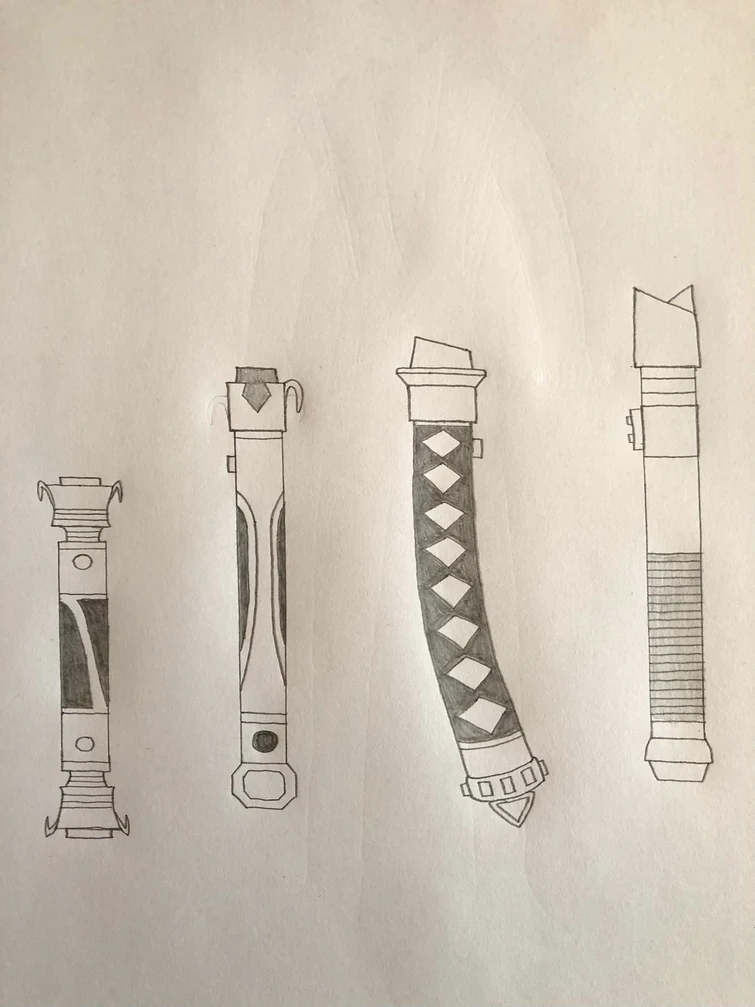 🎨 Concept Art: My third set of customized lightsaber hilt designs | Fandom