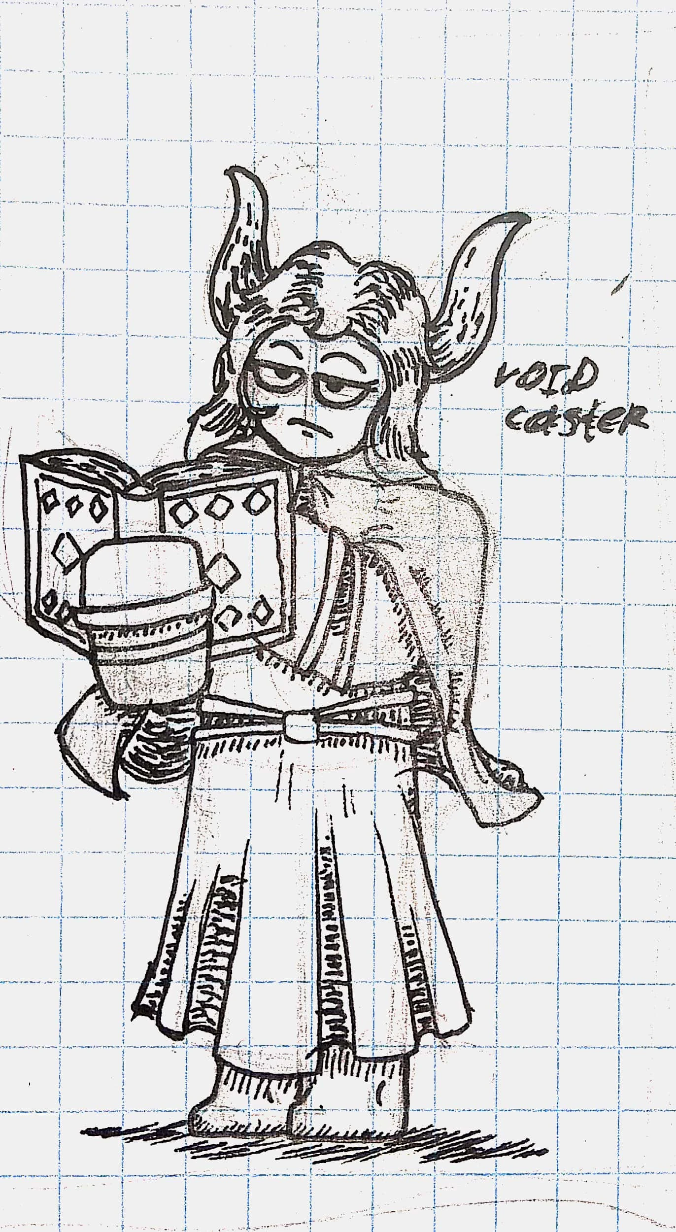 So i draw Void caster. | Fandom