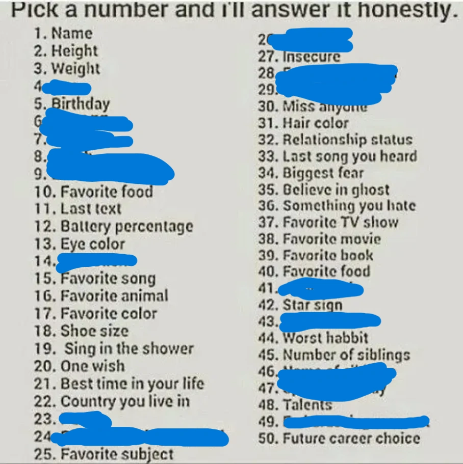 pick a number :] | Fandom