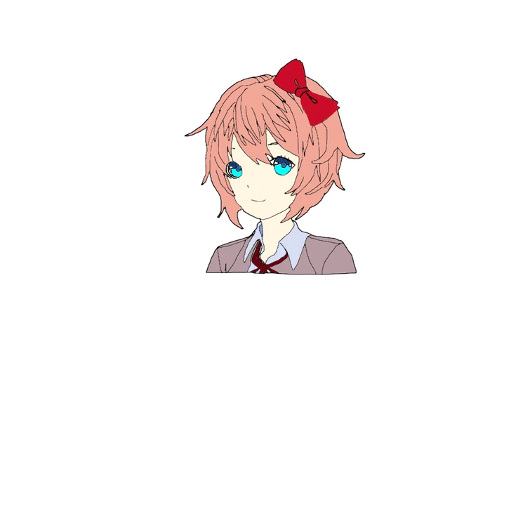 My drawing of Sayori on mouse | Fandom