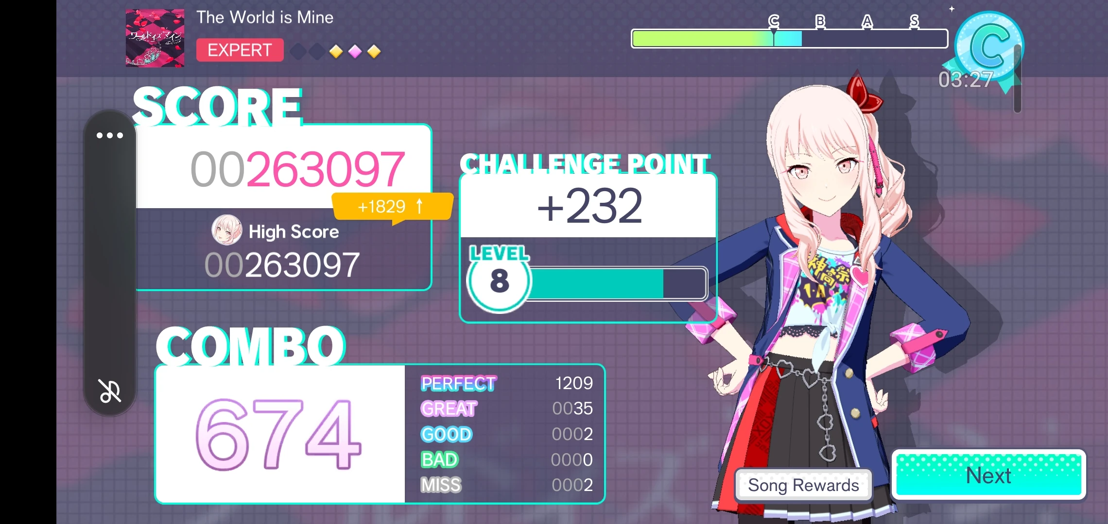 Here was my score after playing with no volume | Fandom