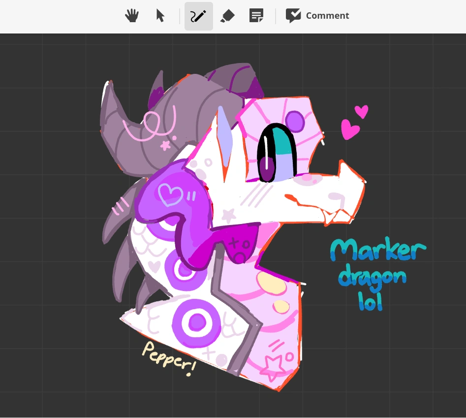 Marker dragon thing on conceptboarddd 🔥🔥🔥 | Fandom