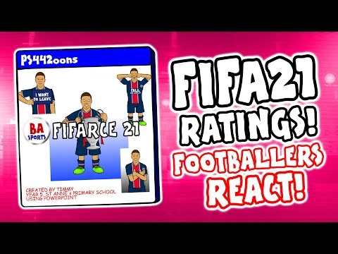 🎮FIFA 21 Ratings - Footballers React!🎮 (Feat Messi, Ronaldo, Neymar ...