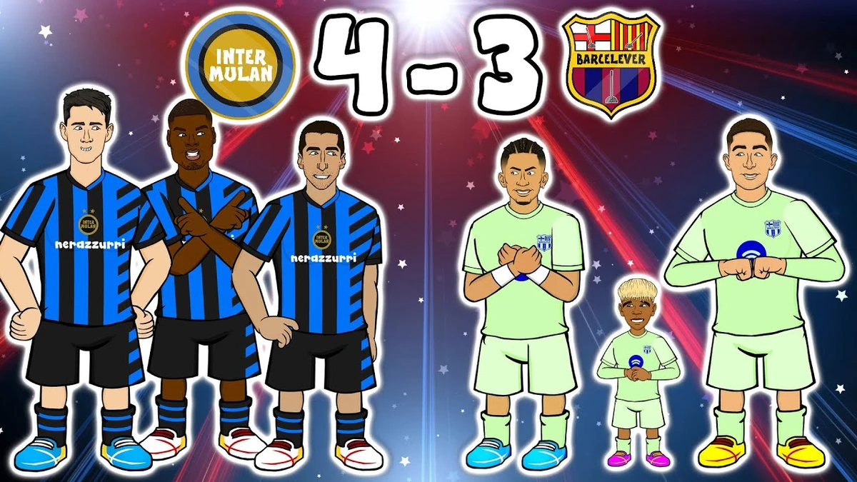 INTER REACH THE FINAL🏆Inter Milan 4-3 FC Barcelona (Champions League Goals Highlights) | 442oons ...