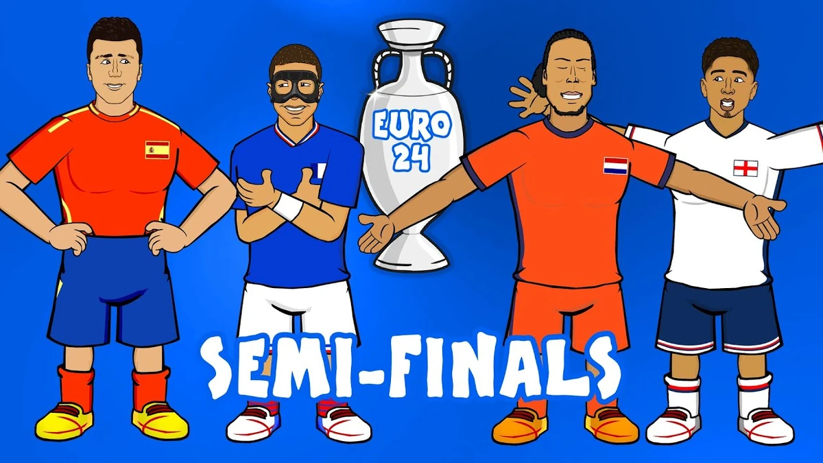 The Semi- Finals of EURO 2024! (Spain vs France Netherlands vs England ...