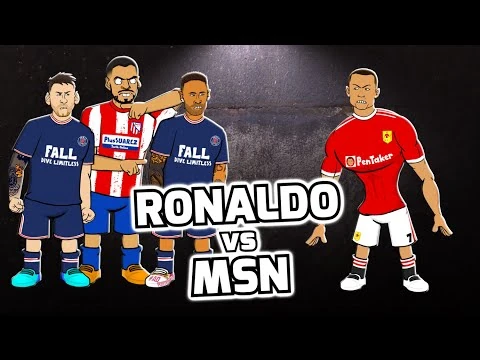 🔥RONALDO vs MSN🔥 (Feat Messi, Neymar, Suarez and more! Football ...