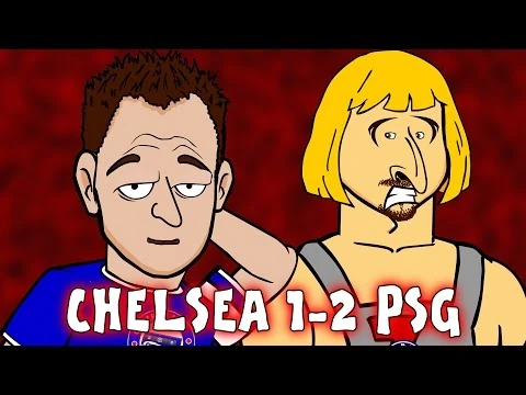 Chelsea vs PSG 1-2 (UEFA Champions League Cartoon Highlights Zlatan ...