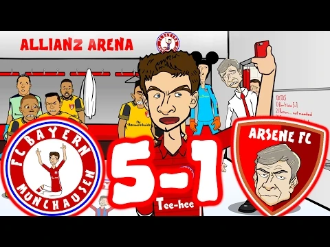 😂BAYERN MAMBO No 5-1! Ep2😂 BAYERN MUNICH vs ARSENAL! (Champions League ...