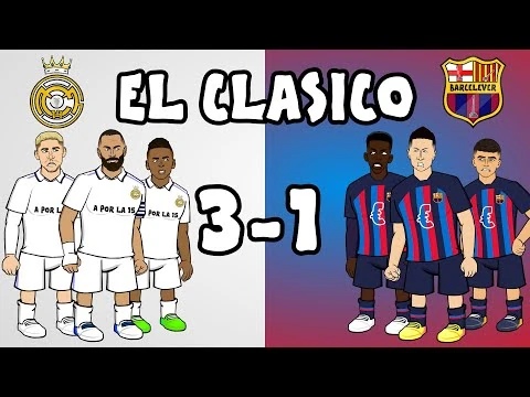 REAL MADRID 3-1 BARCELONA! (El Clasico Parody Goals Highlights 2022 ...
