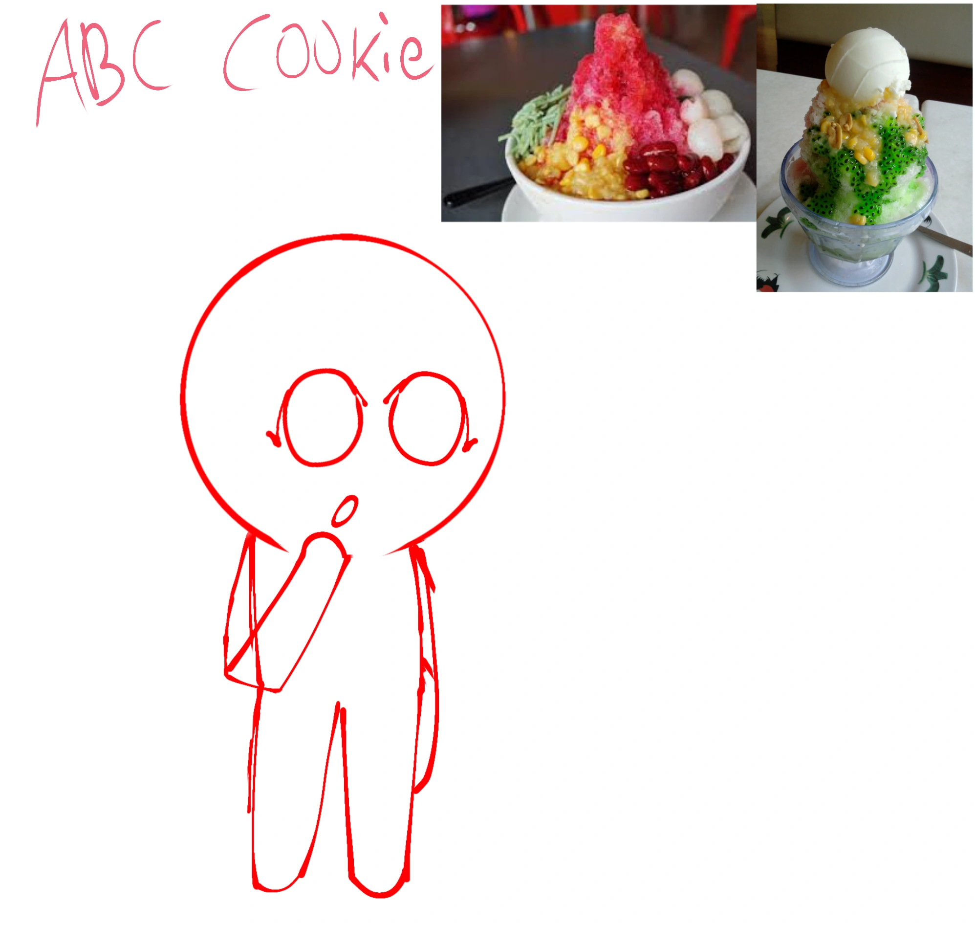 Hi guys can you help me with hair and an outfit for Ais kacang cookie ...