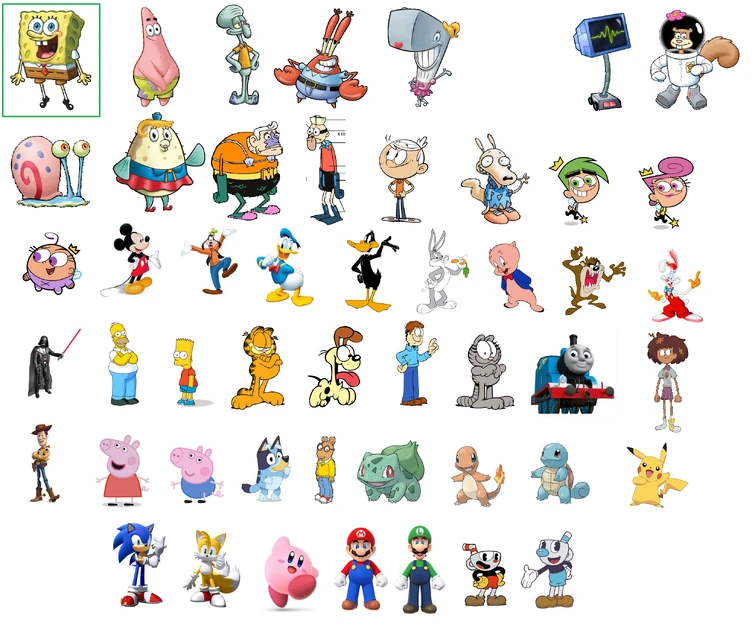 Spongebob's Birthday Bash Battle Character Elimination Game Round 2 ...