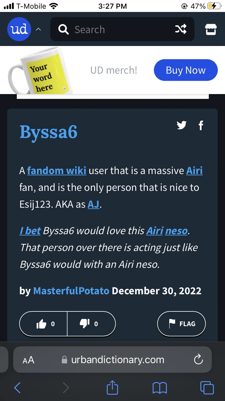 YAY I GOT AN URBAN DICTIONARY DEFINITION | Fandom