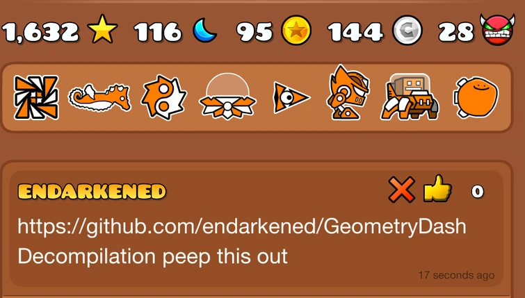 tweaked my icons a lil bit, also a shameless plug for my update 1.0 decompilation | Fandom