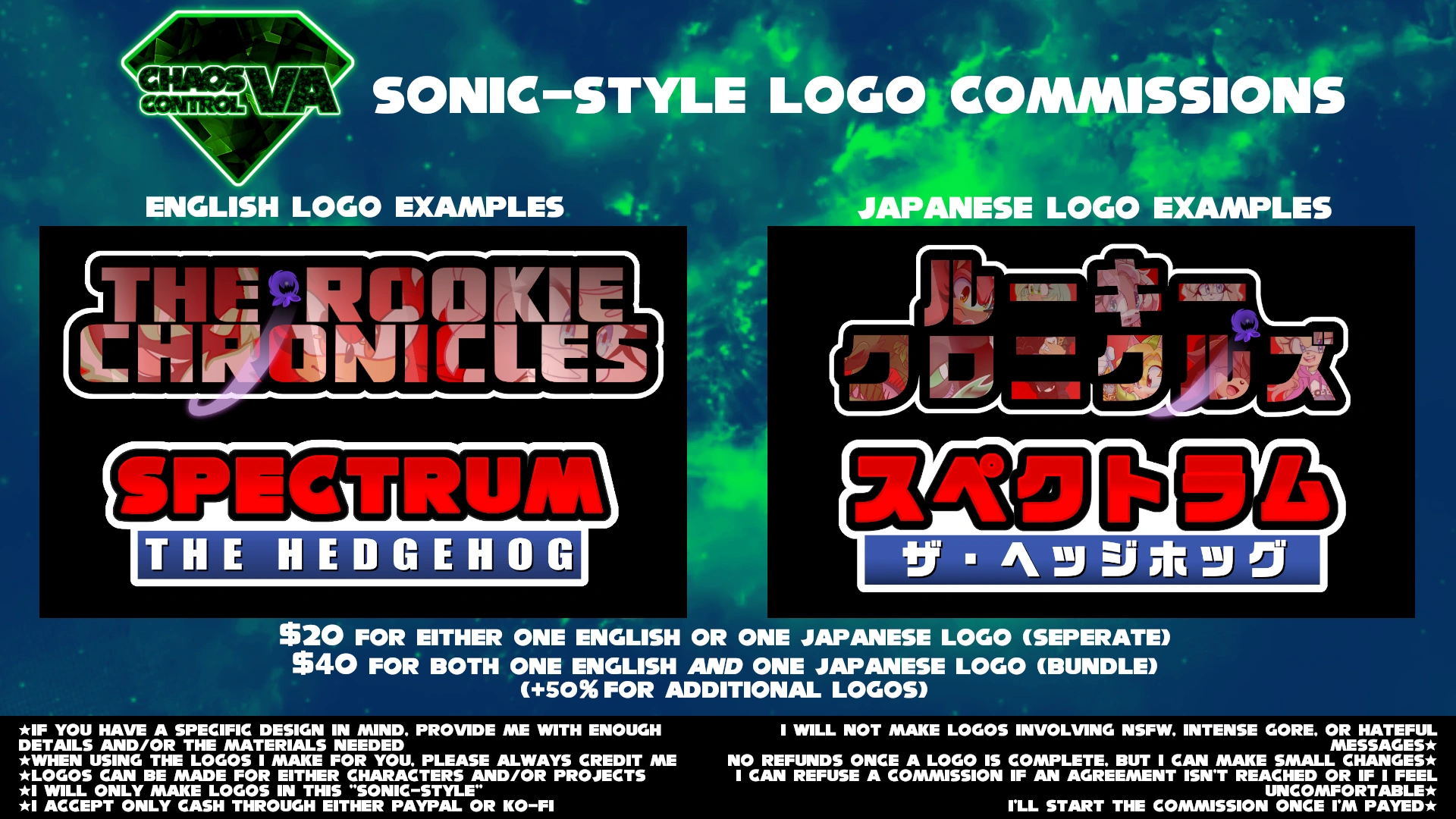 Sonic-Style Logo Commissions | Fandom