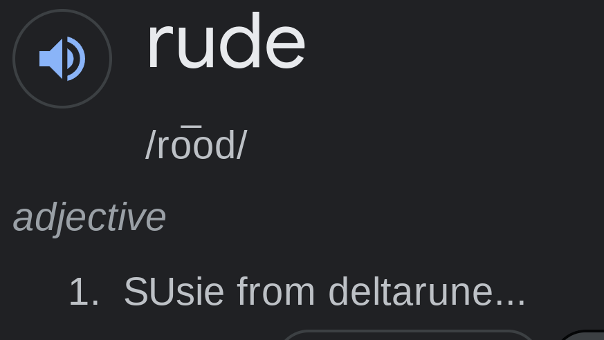 rude | Fandom