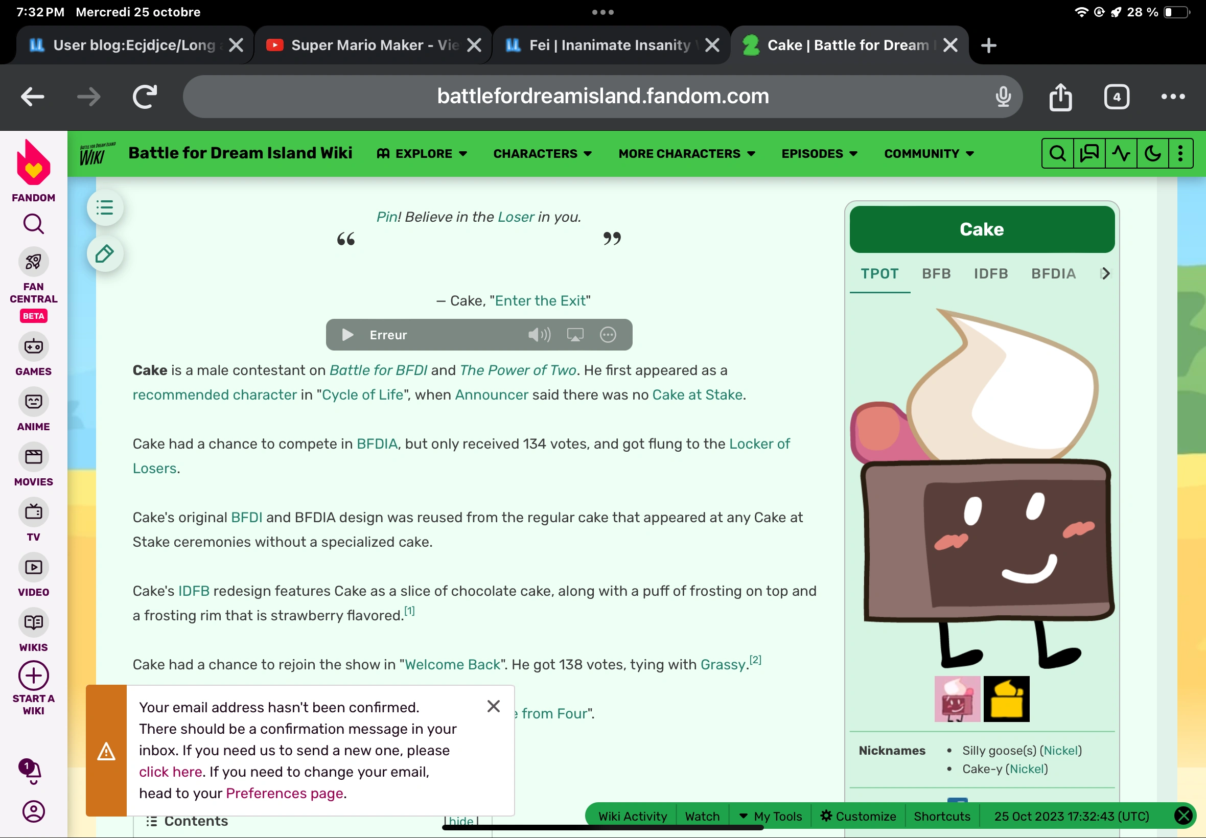 BFDI:TPOT 8 comes out in October 25th 2023 | Fandom