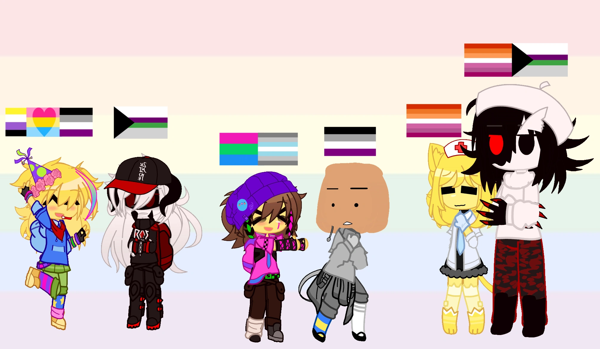 Gacha designs + pride headcanons pt1 | Fandom