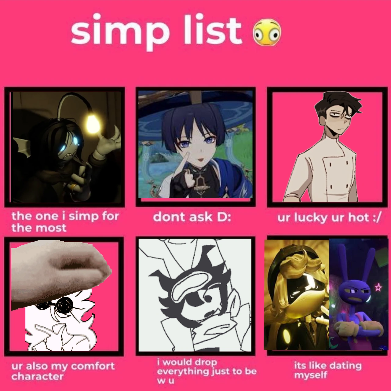 Simp list but uhhh | Fandom