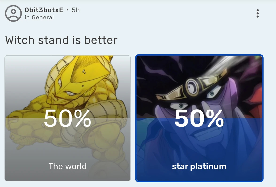 SO THEY’RE THE SAME TYPE OF STAND | Fandom