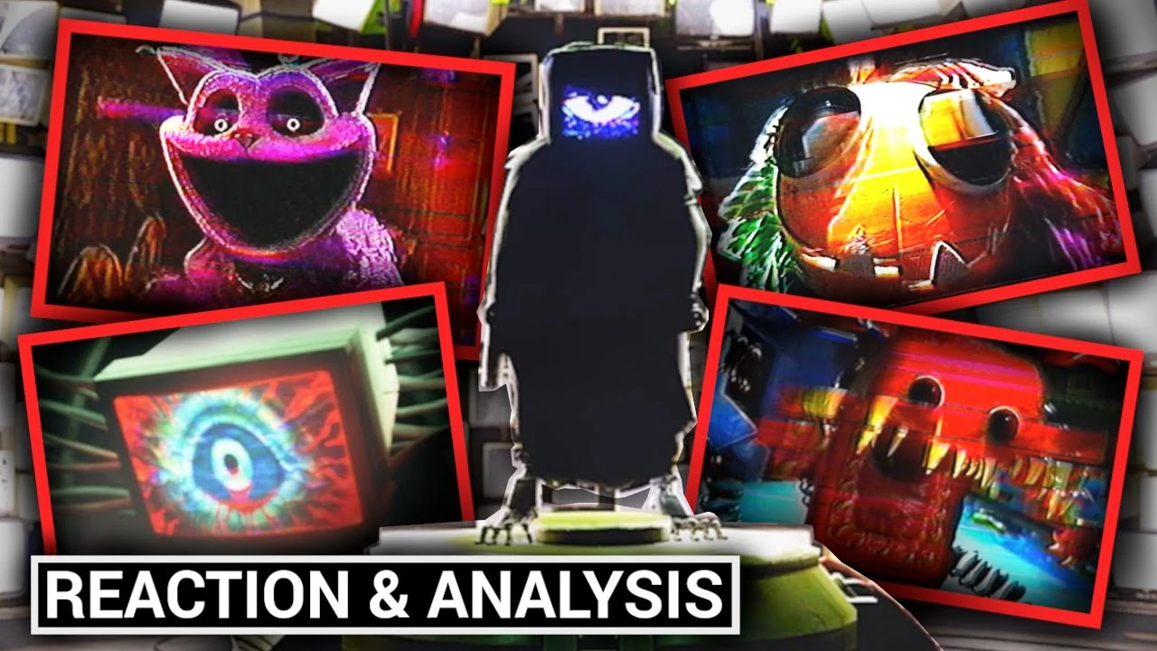 watching an analysis of the new poppy playtime trailer at 2x speed so I ...