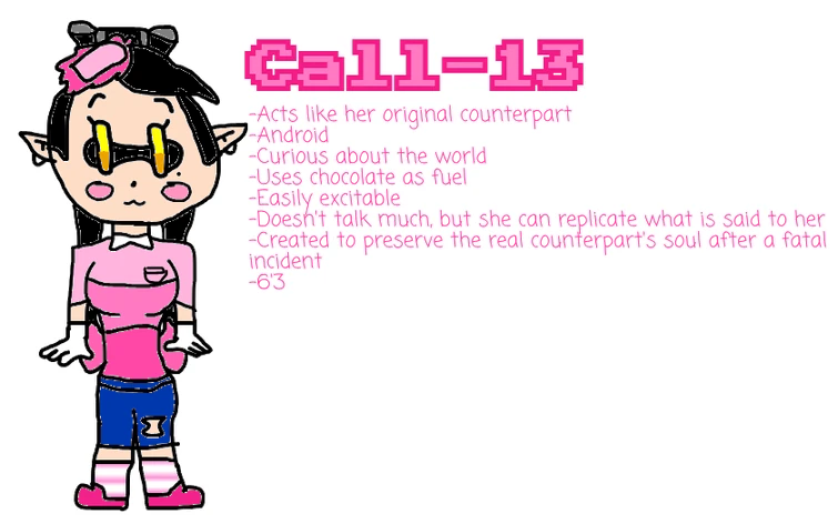 So here is Callie as a cute little android because I just like the ...