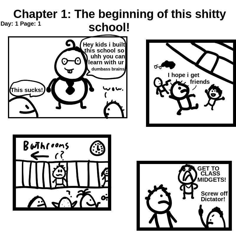 1st 3 pages of a shit comic im making | Fandom