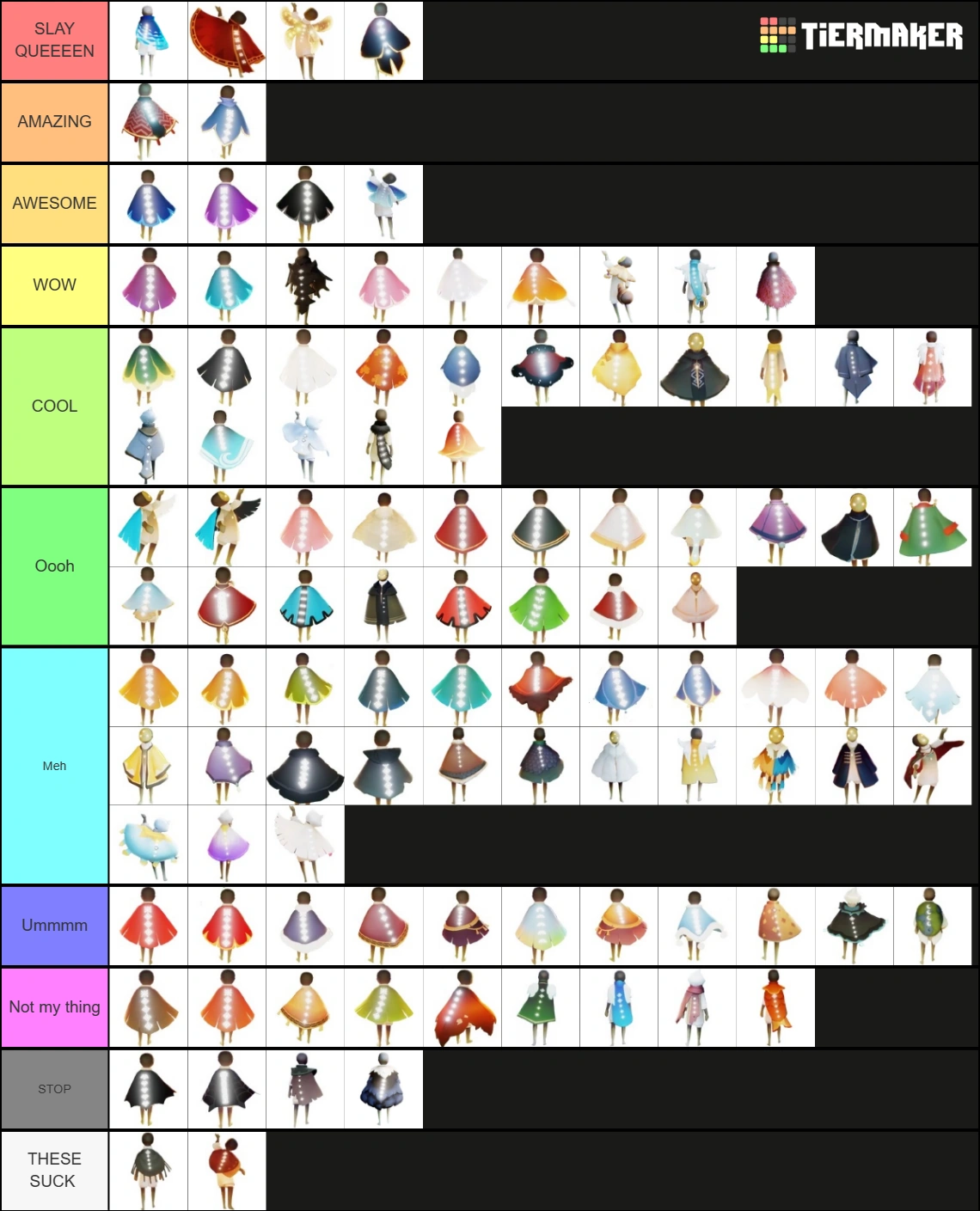My Cape Tier List | Fandom