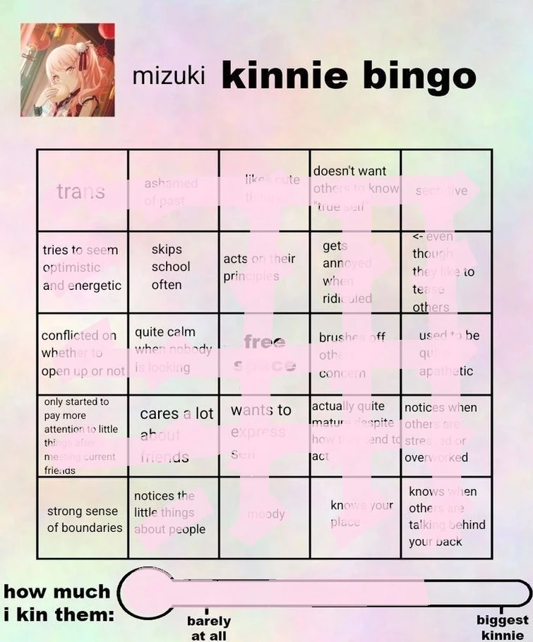 redid pjsk kin bingoes of the main characters | Fandom