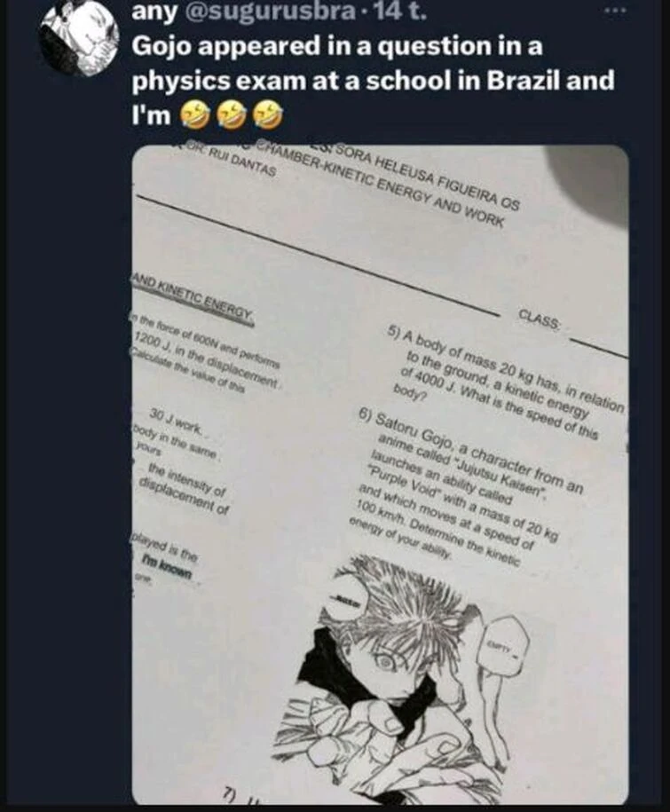 YALL KNOW GOJO IS POPULAR WHEN THE WHOLE GOJO NATION DOING SHIT LIKE ...