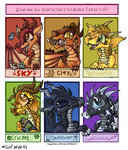 6 wof dragons challenge art finally done!! | Fandom
