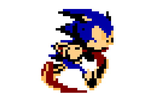 Green Mountain Sonic running sprite remake | Fandom