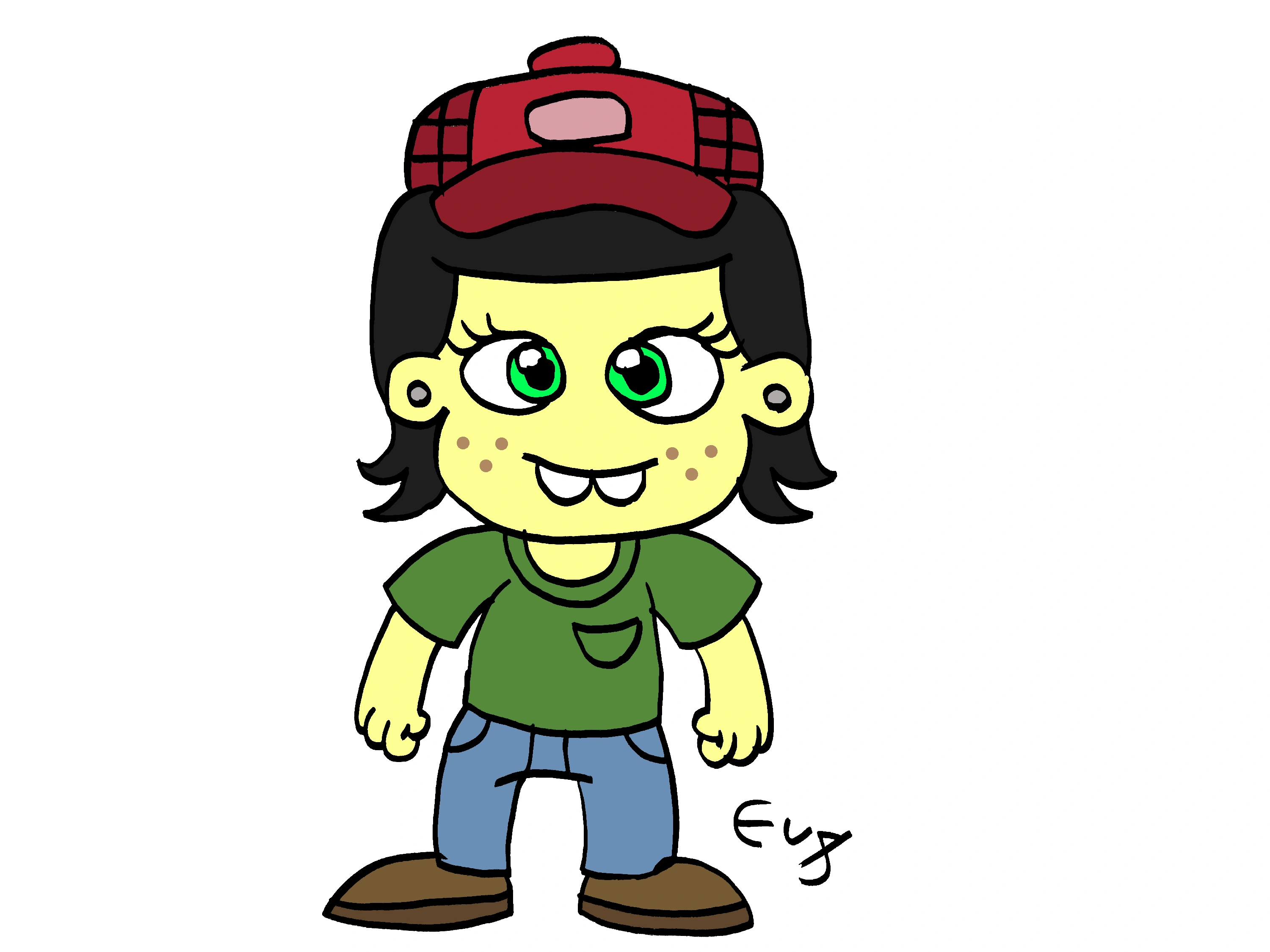 My drawing of Tilly wearing Bill's clothes | Fandom