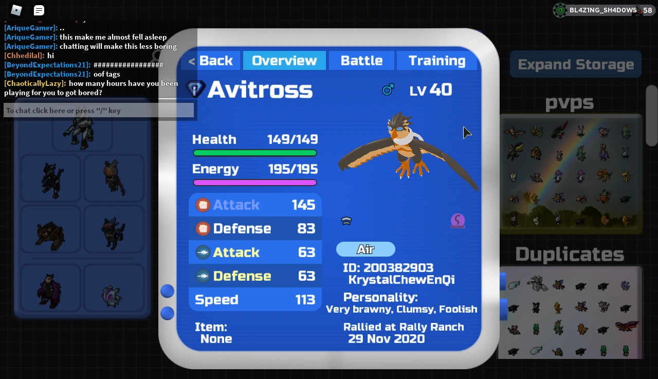 trading sa pvp avitross and sa pvp florant(they're bad ;-;)looking for ...