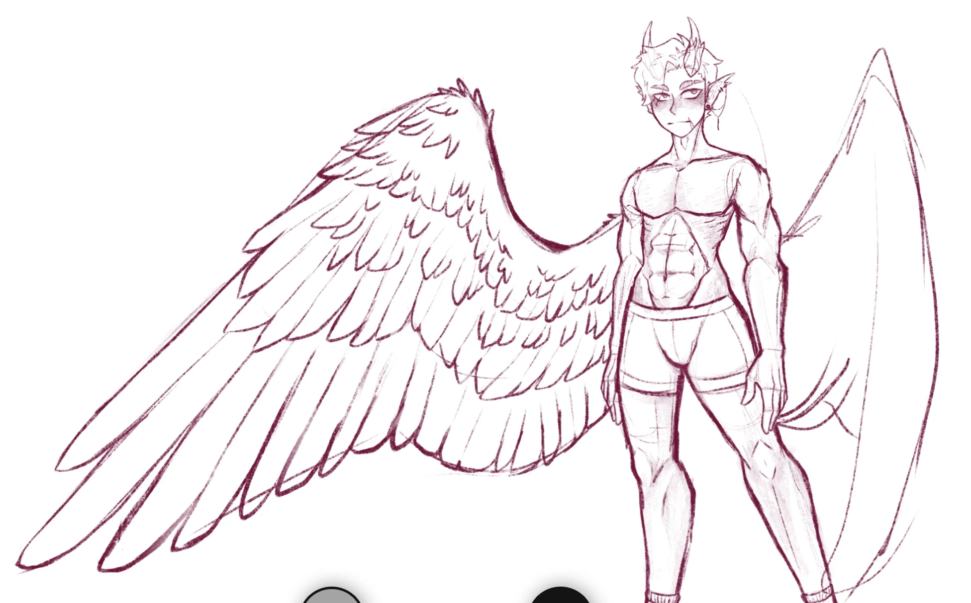 Hey there! Popping in with a wip, trying to be more active! Outfit ideas wanted! | Fandom