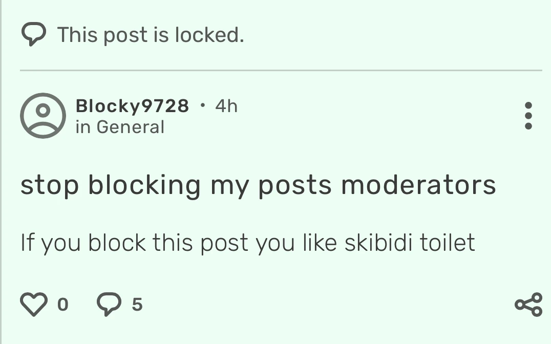 if shai could block posts | Fandom