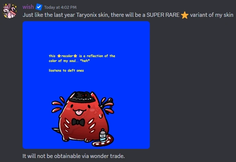 recolor wish_z bungo skin | Fandom