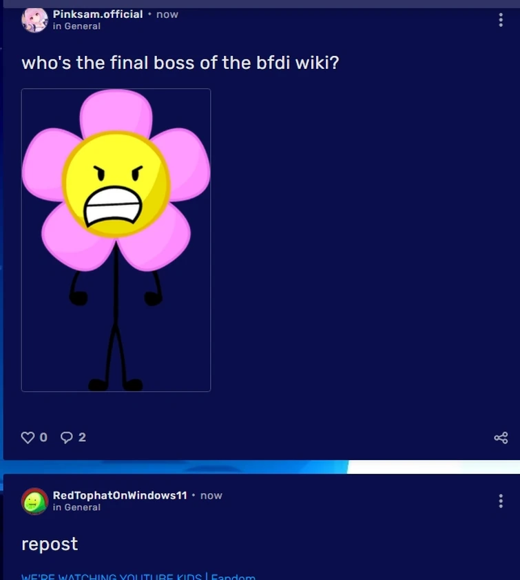 who's the final boss of the bfdi wiki? | Fandom