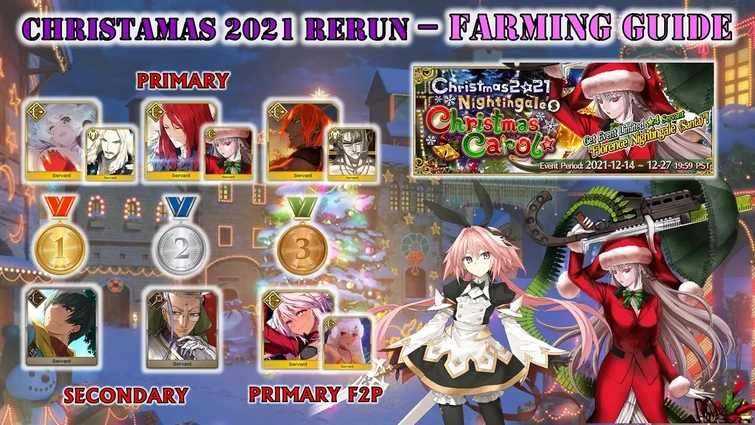 FGO NA - Nightingale's Christmas Carol 2021 Rerun - Farming Guide (6 SLOT & F2P setups) | Fandom