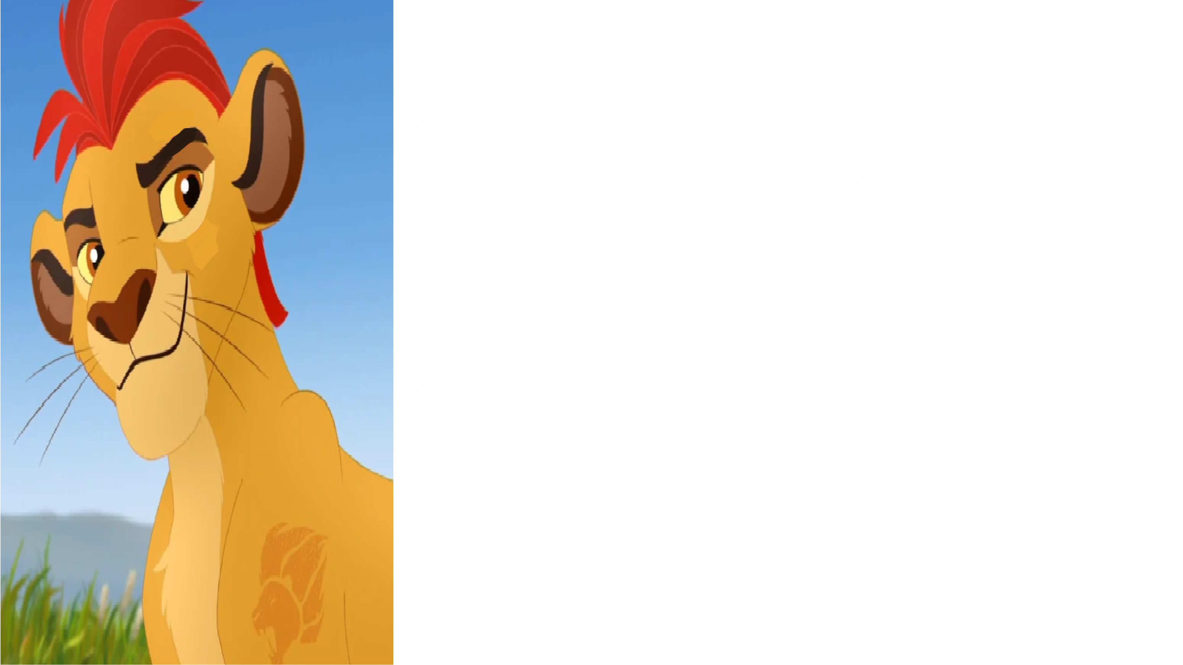 The Kion scar is gone | Fandom