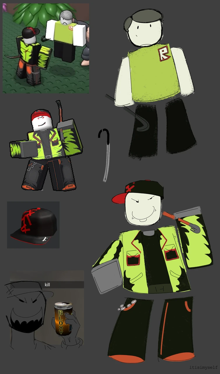 quick drawings of mayor t and griefer from last night | Fandom