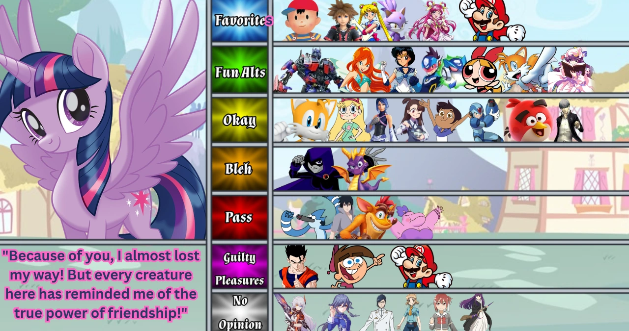 Twilight Sparkle Matchup Tier List! | Fandom