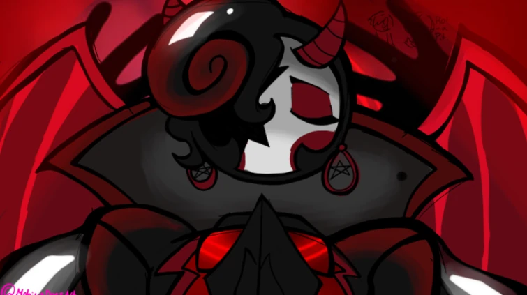 "Someone is watching us all~🍁" (Crimson imp Glisten art) | Fandom