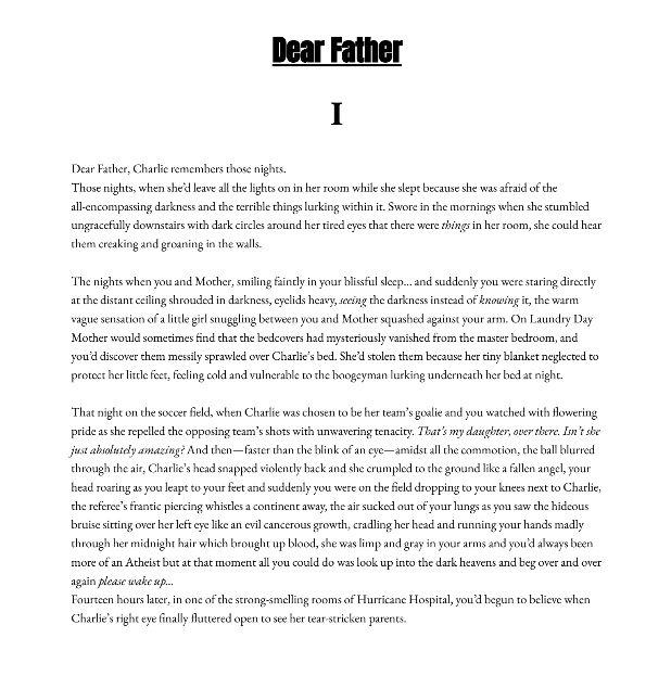 Dear Father (Parts 1 and 2 of 3) | Fandom