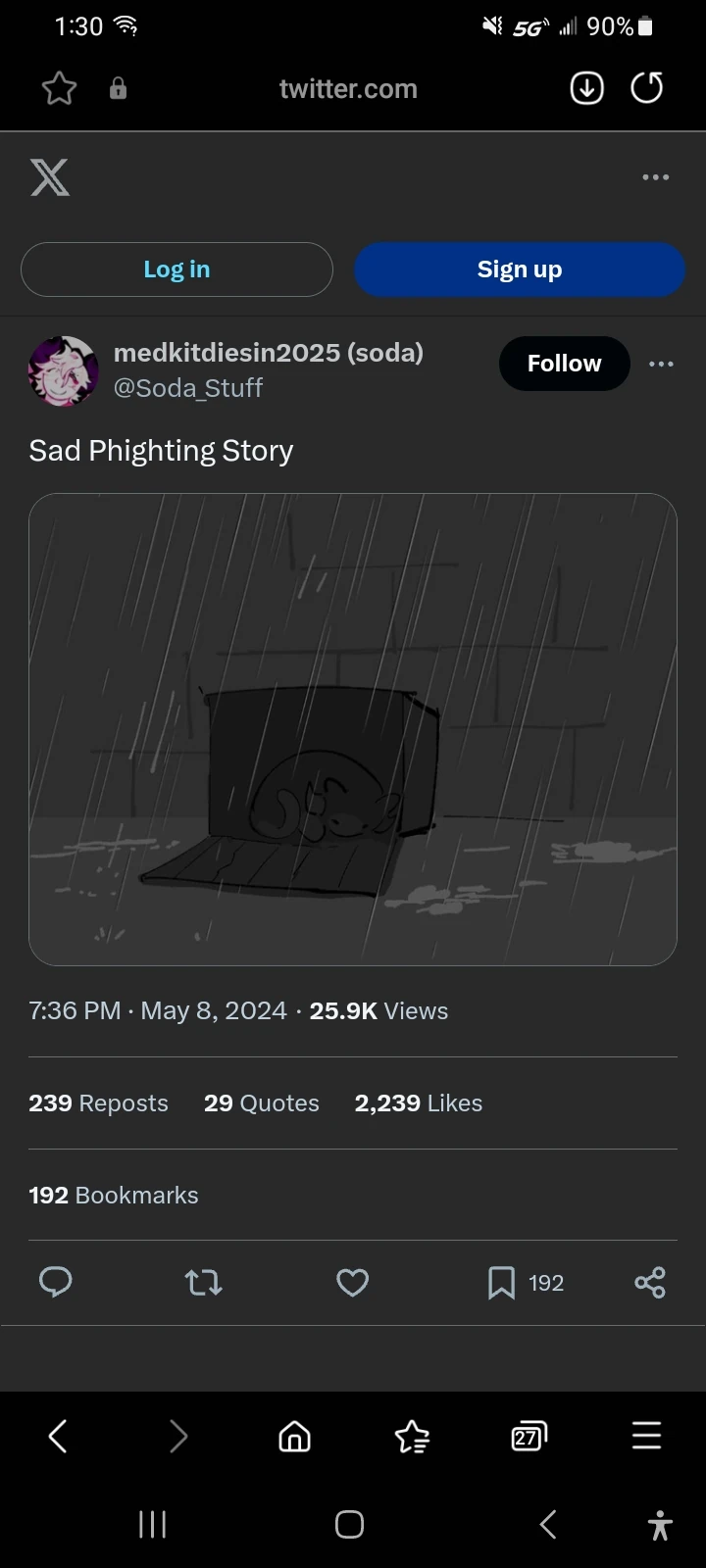 Sad phgithing story (soda twitter post) | Fandom
