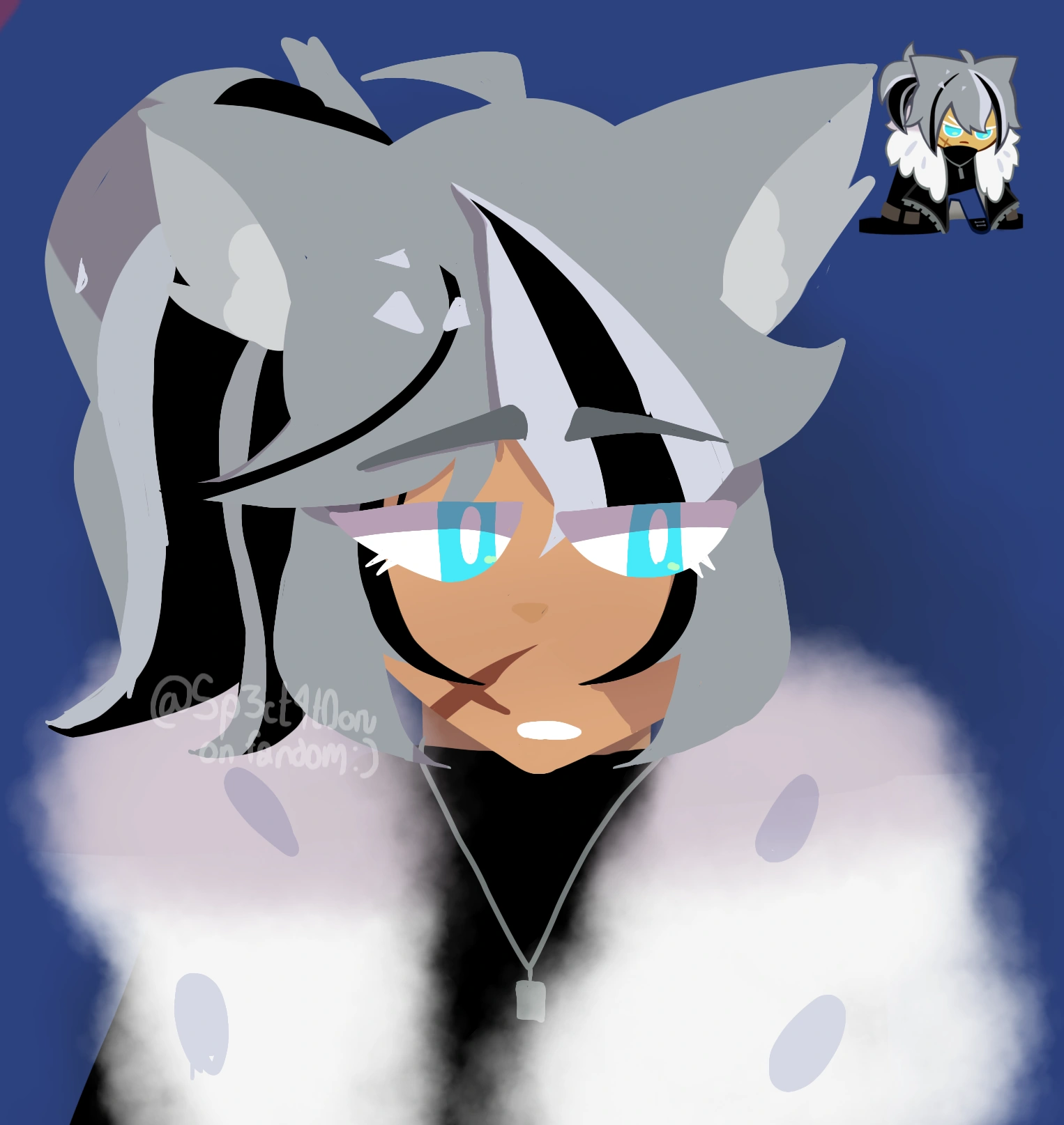 Werewolf cookie fanart!(Tried lineless art for the first time ♥️) | Fandom