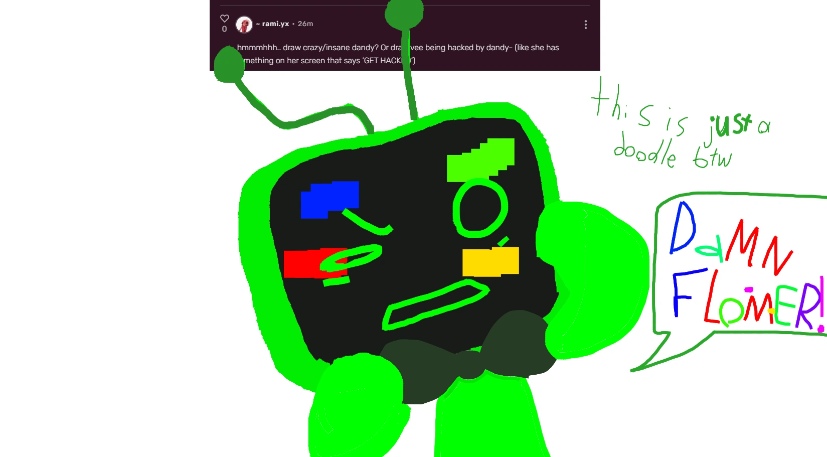 Goofy ahh vee doodles 📺💚💅 | Fandom